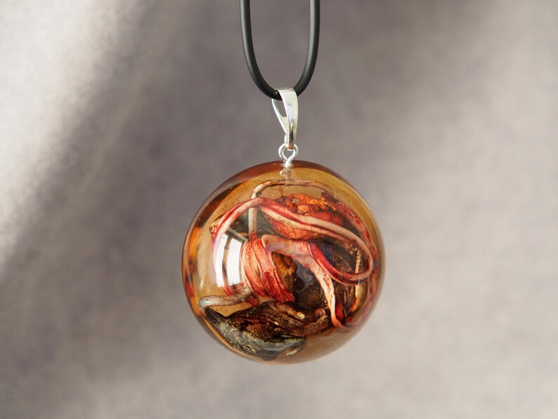 Resin Abstract Pendant,alternative Resin Necklace, Contemporary Art ...