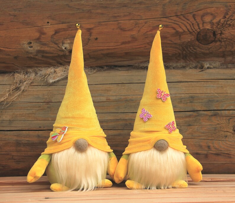 Yellow summer gnome Farmhouse gnome | Etsy