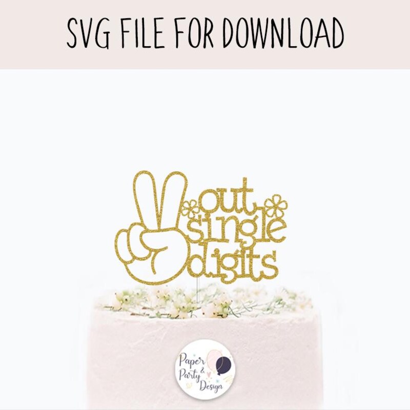 Peace Out Single Digits - Etsy