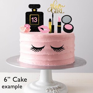 Make up Cake Topper Svg, Digital Cut File for Download, SVG File - Etsy ...