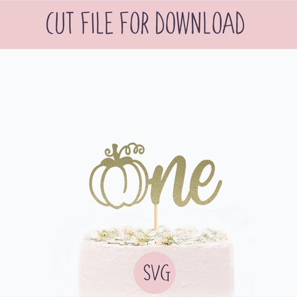 One Pumpkin Svg File - Etsy