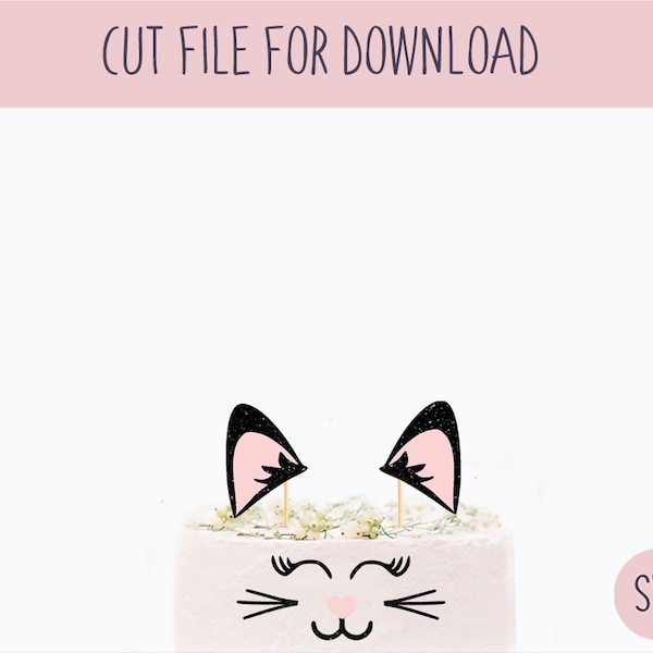 Cat Cake Toppers - Etsy