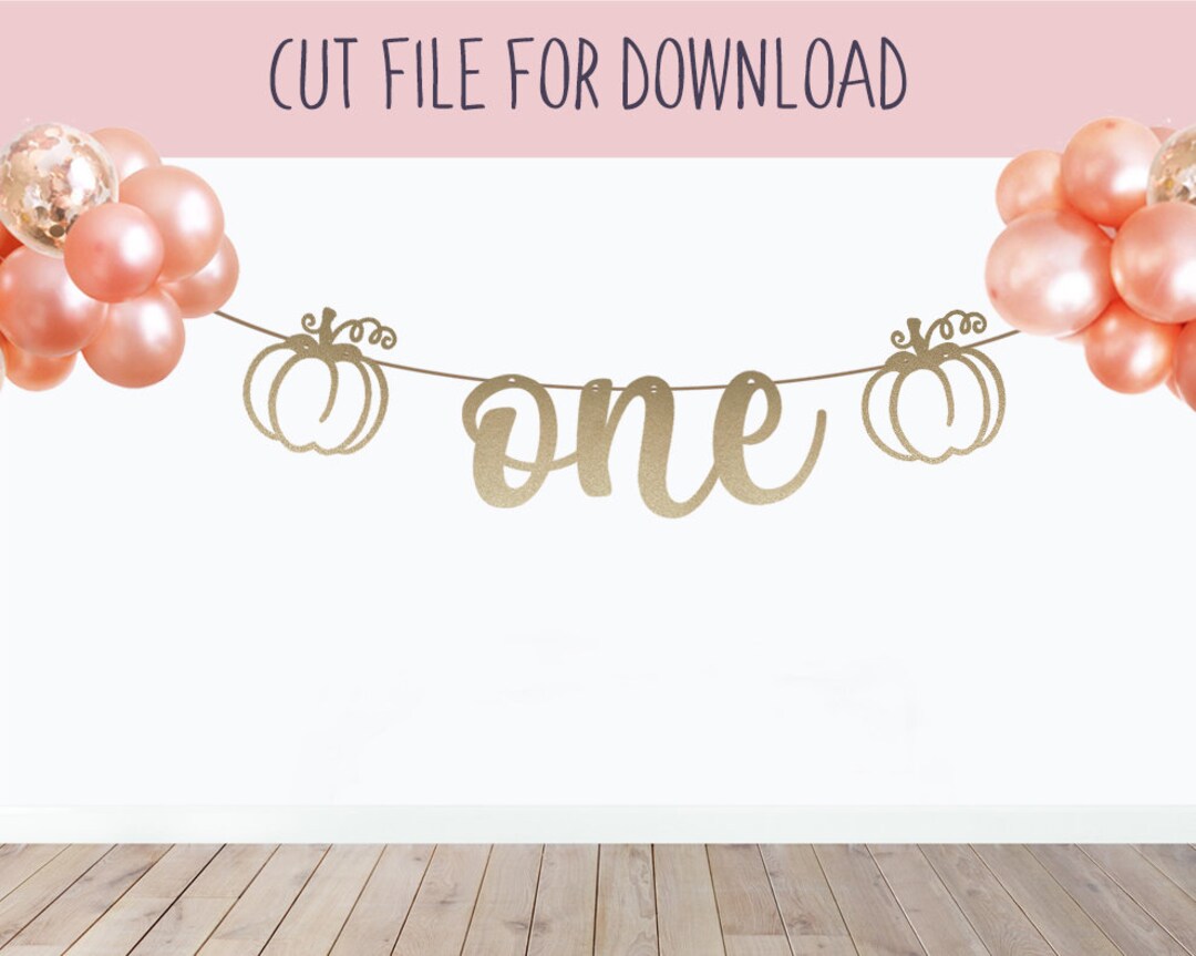 One Pumpkin Svg SVG Cut File Digital Cut File for Download - Etsy