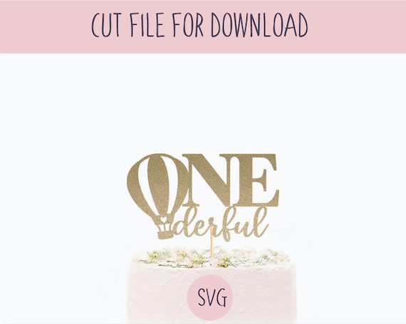 Hot Air Balloon Cake Topper Svg SVG Cut File Digital Cut - Etsy