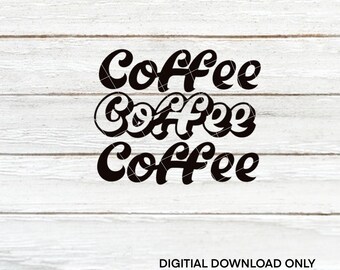 It's Coffee Time Cut Files SVG PNG JPEG Digital | Etsy