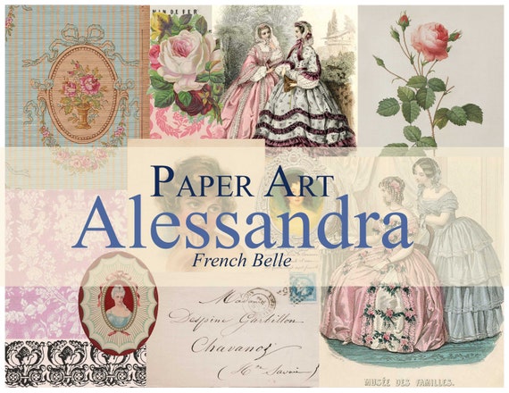 French Belle Digital Papers Vintage French Digital Papers - Etsy