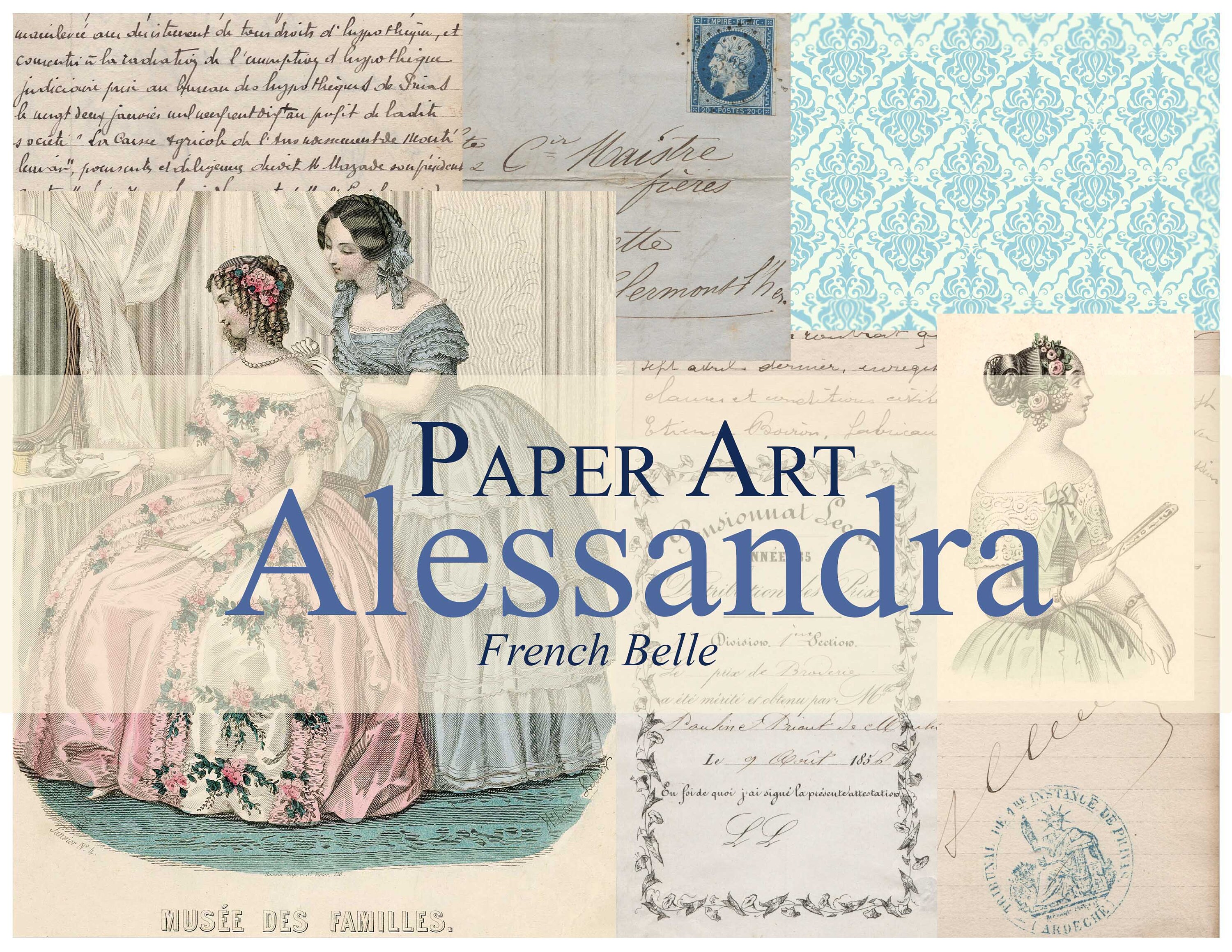 French Belle Digital Papers Vintage French Digital Papers - Etsy