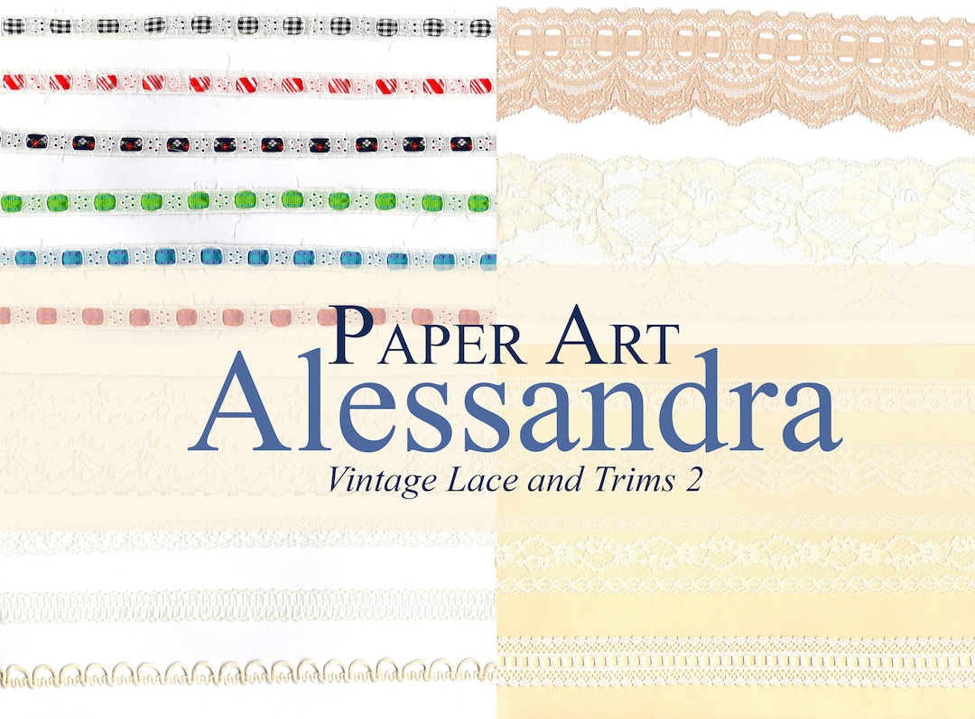 Vintage Lace and Trims - Digital Download - Journaling Printable ...