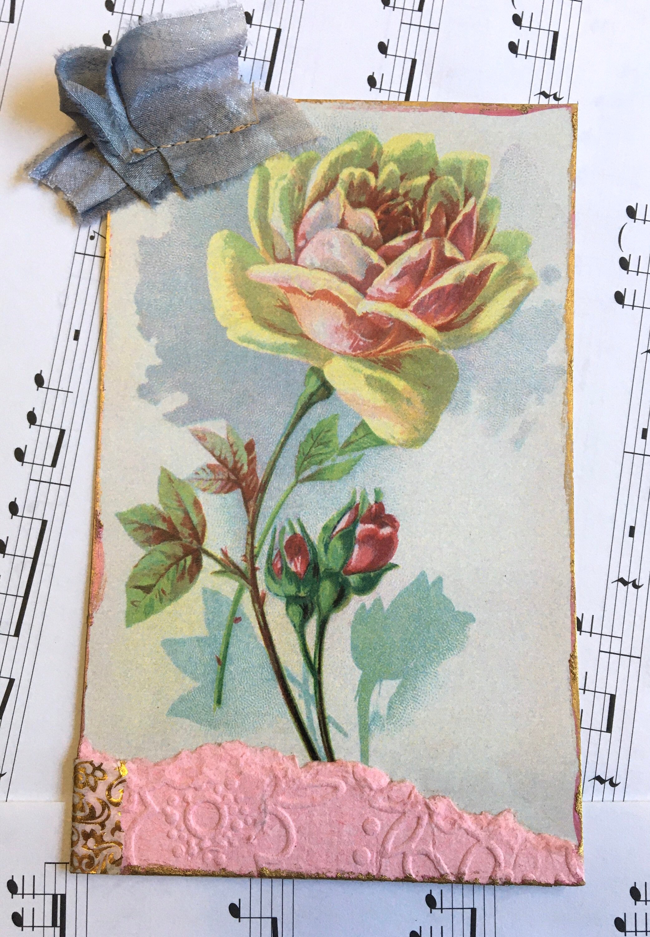 Vintage Roses Postcards 3 Digital Download Junk Journal - Etsy