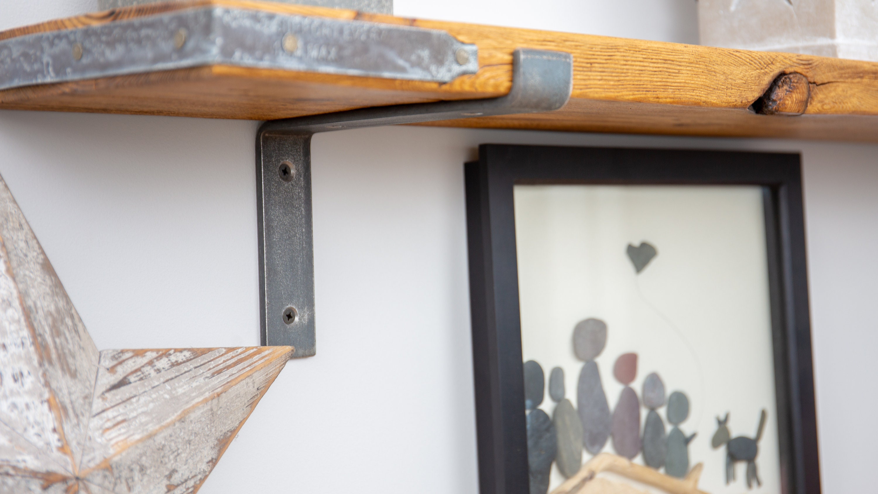 Rustic Scaffold Board Shelves WITH Brackets Floating Shelf - Etsy UK