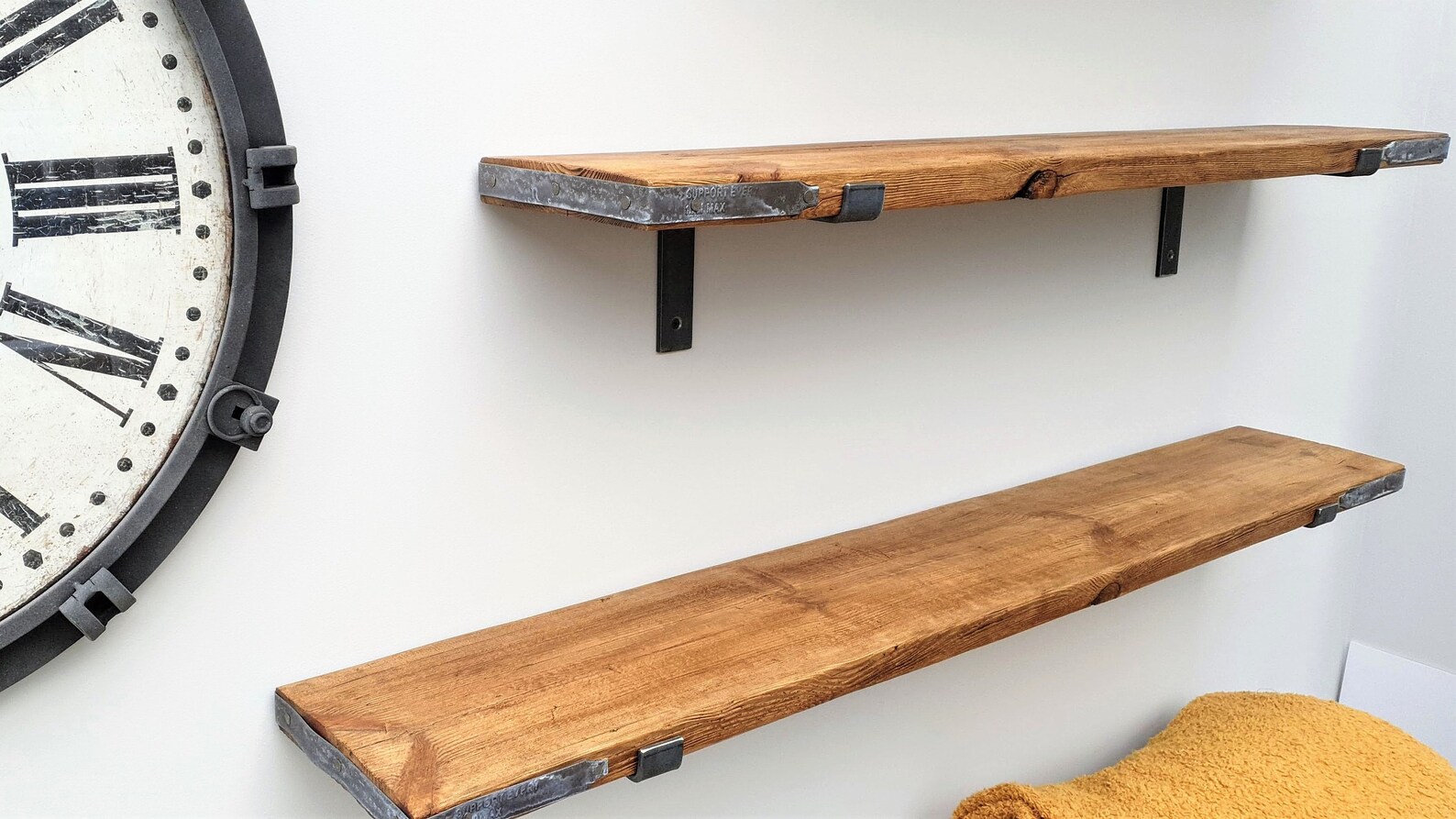 Scaffold Board Shelf Including Brackets Rustic Reclaimed - Etsy UK