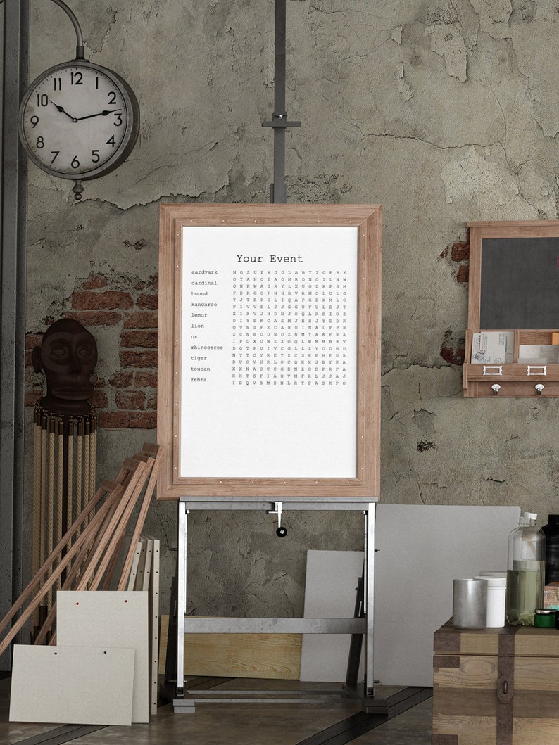 Custom Event Word Search Puzzle, Event Puzzle Game Download, Word ...