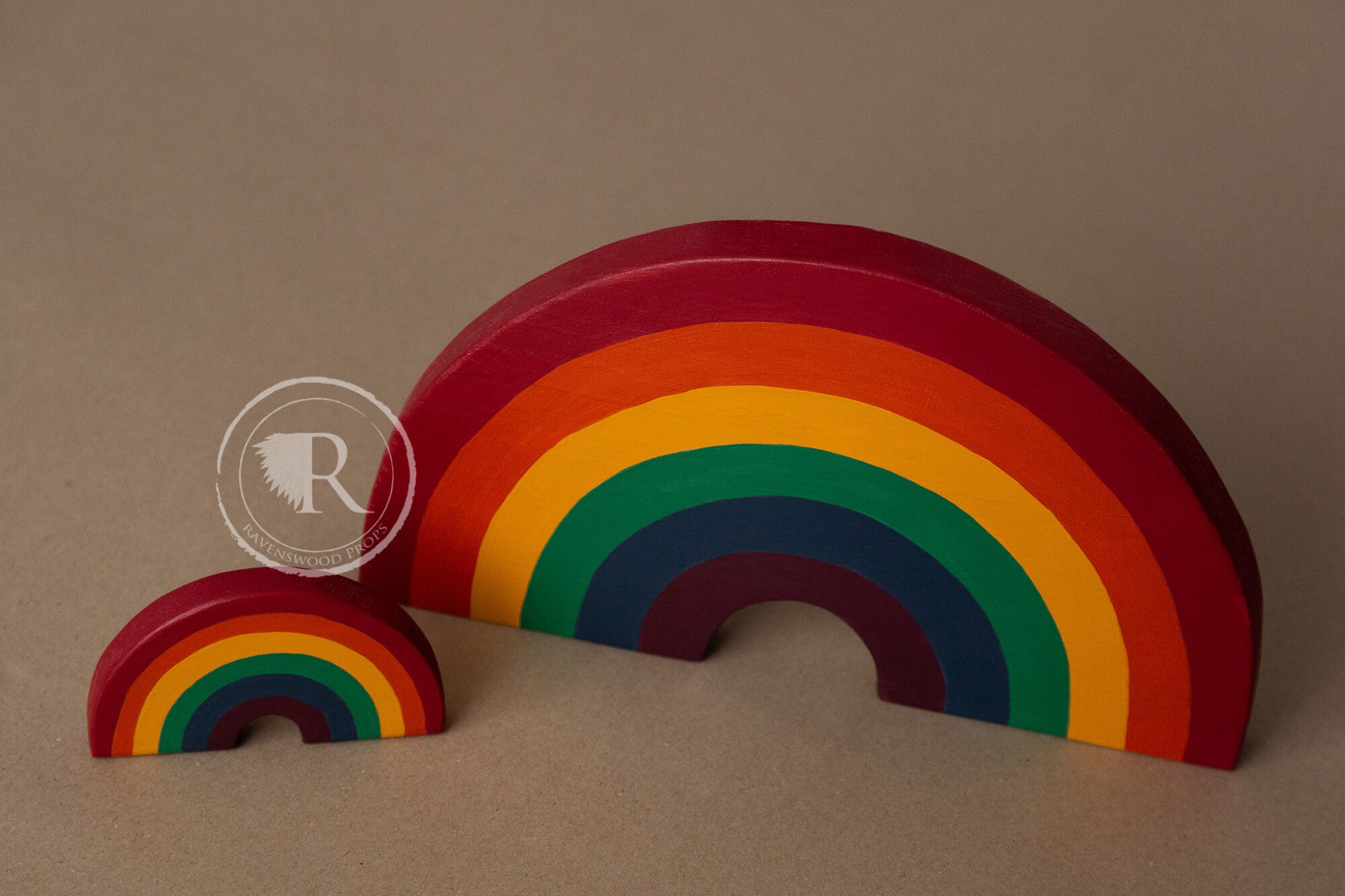 WOODEN TOYS Rainbow Prop Large Rainbow Small Rainbow Prop - Etsy