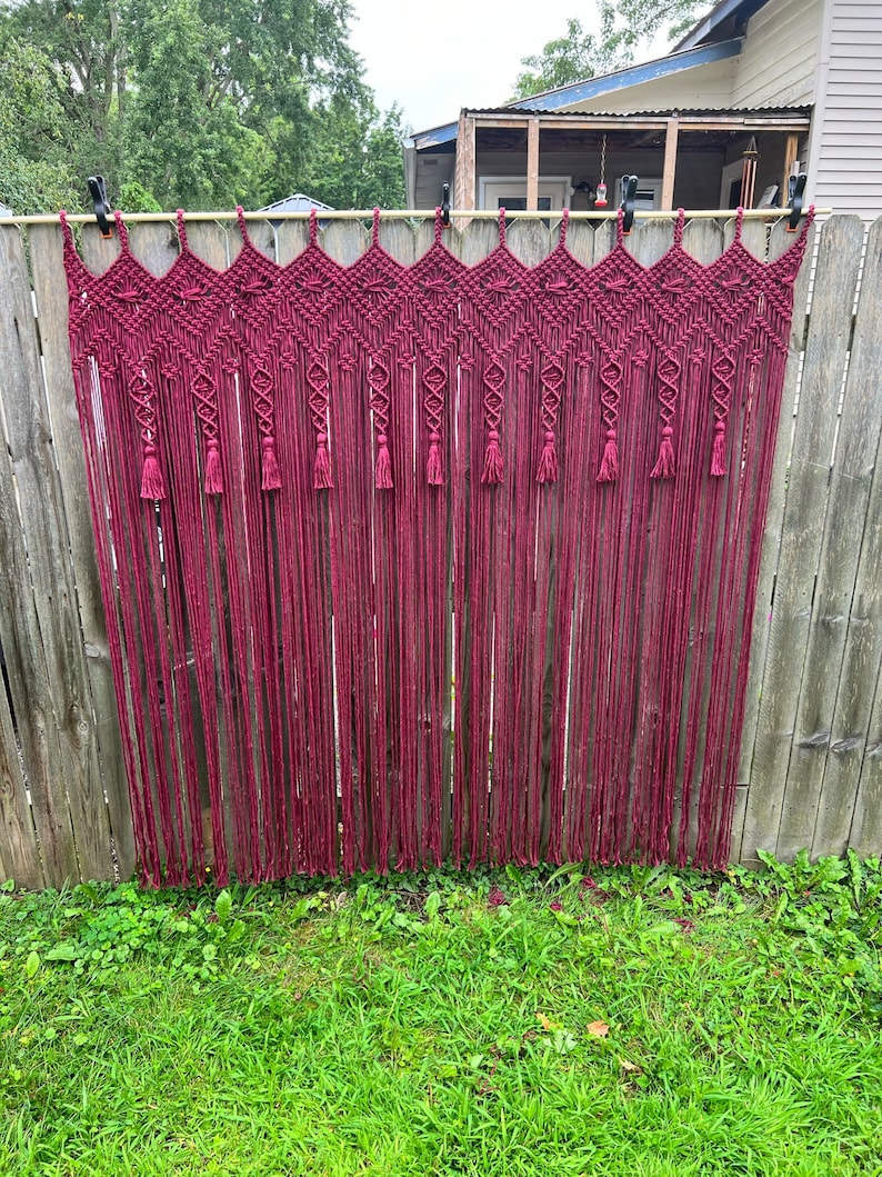 Macrame Curtain, Wedding Backdrop - Etsy