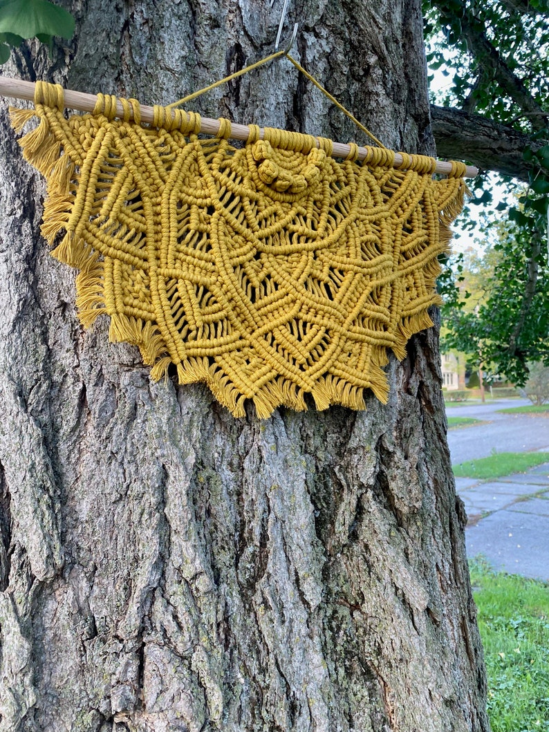 Macrame Lotus Flower of Life, Mandala, Half Circle - Etsy