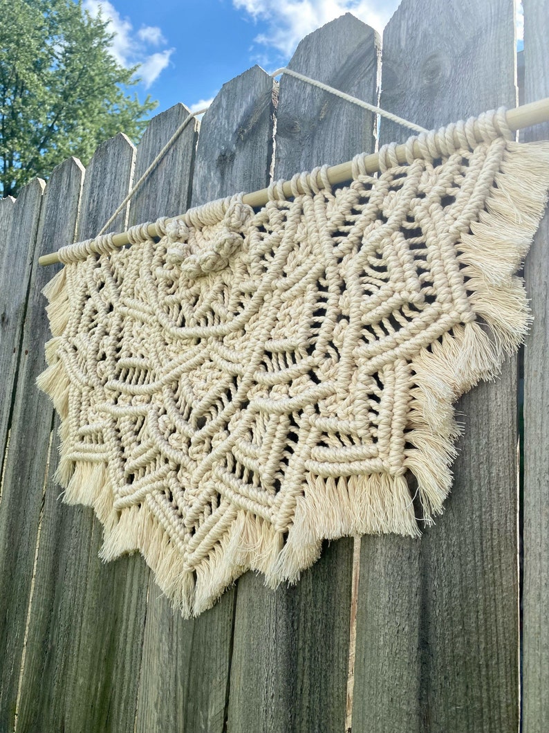 Macrame Lotus Flower of Life, Mandala, Half Circle - Etsy