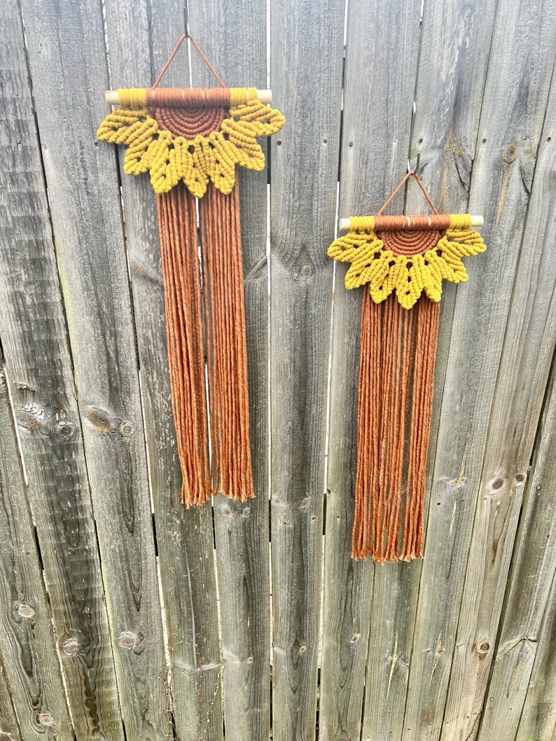 Macrame Wall Hanging Sunflower - Etsy