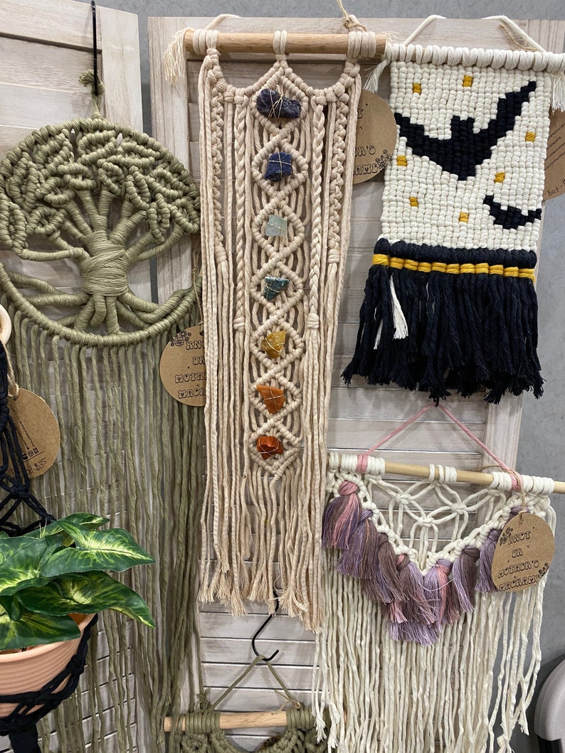 Macrame Chakra Wall Hanging - Etsy