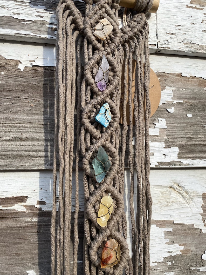Macrame Chakra Wall Hanging - Etsy