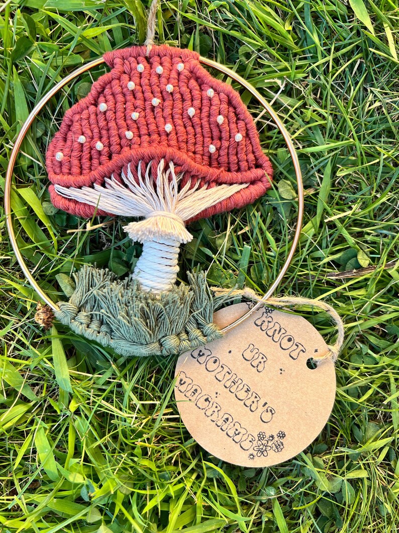 Macrame Mushroom "fun-guy" - Etsy