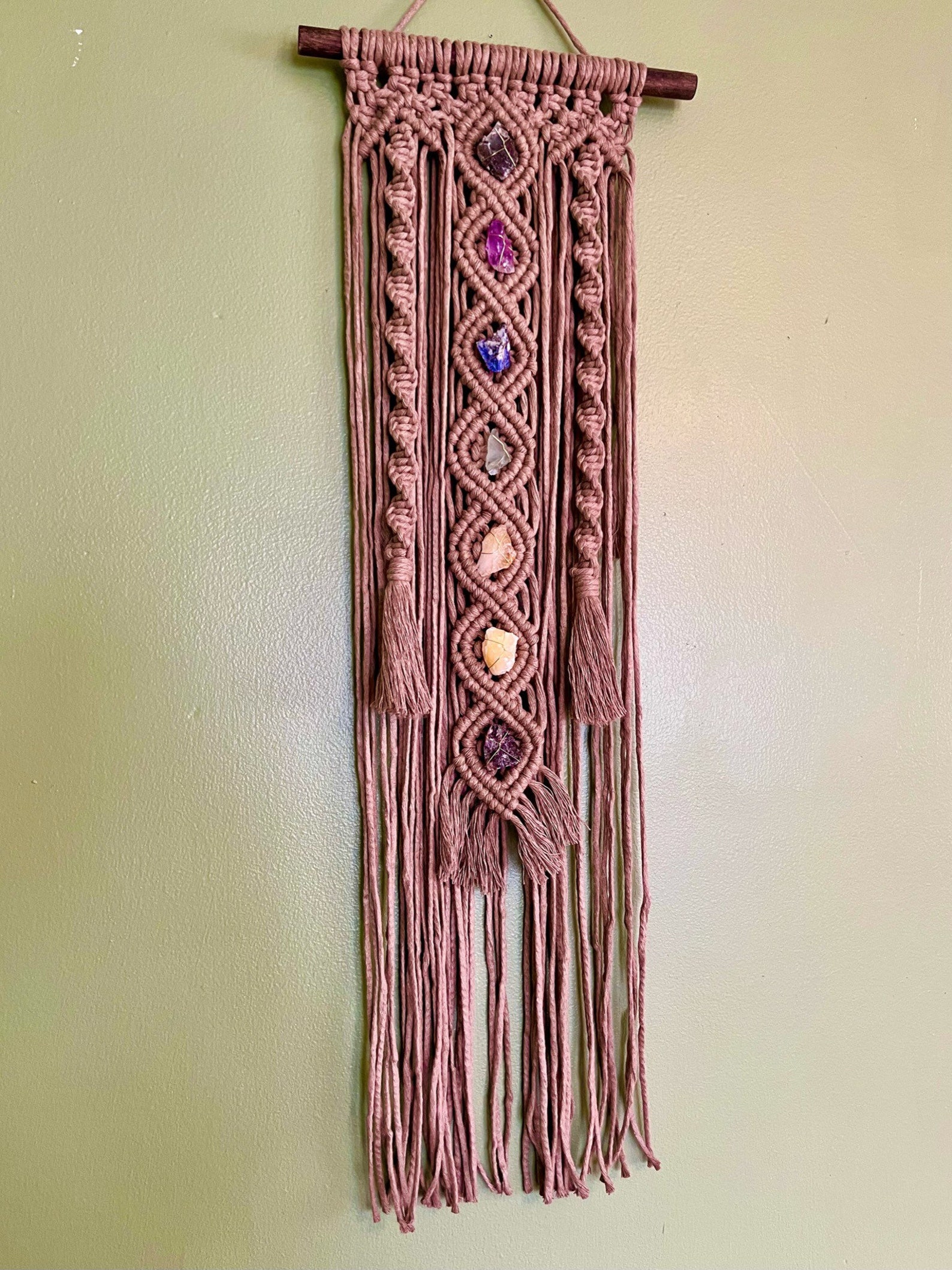 Macrame Chakra Wall Hanging - Etsy