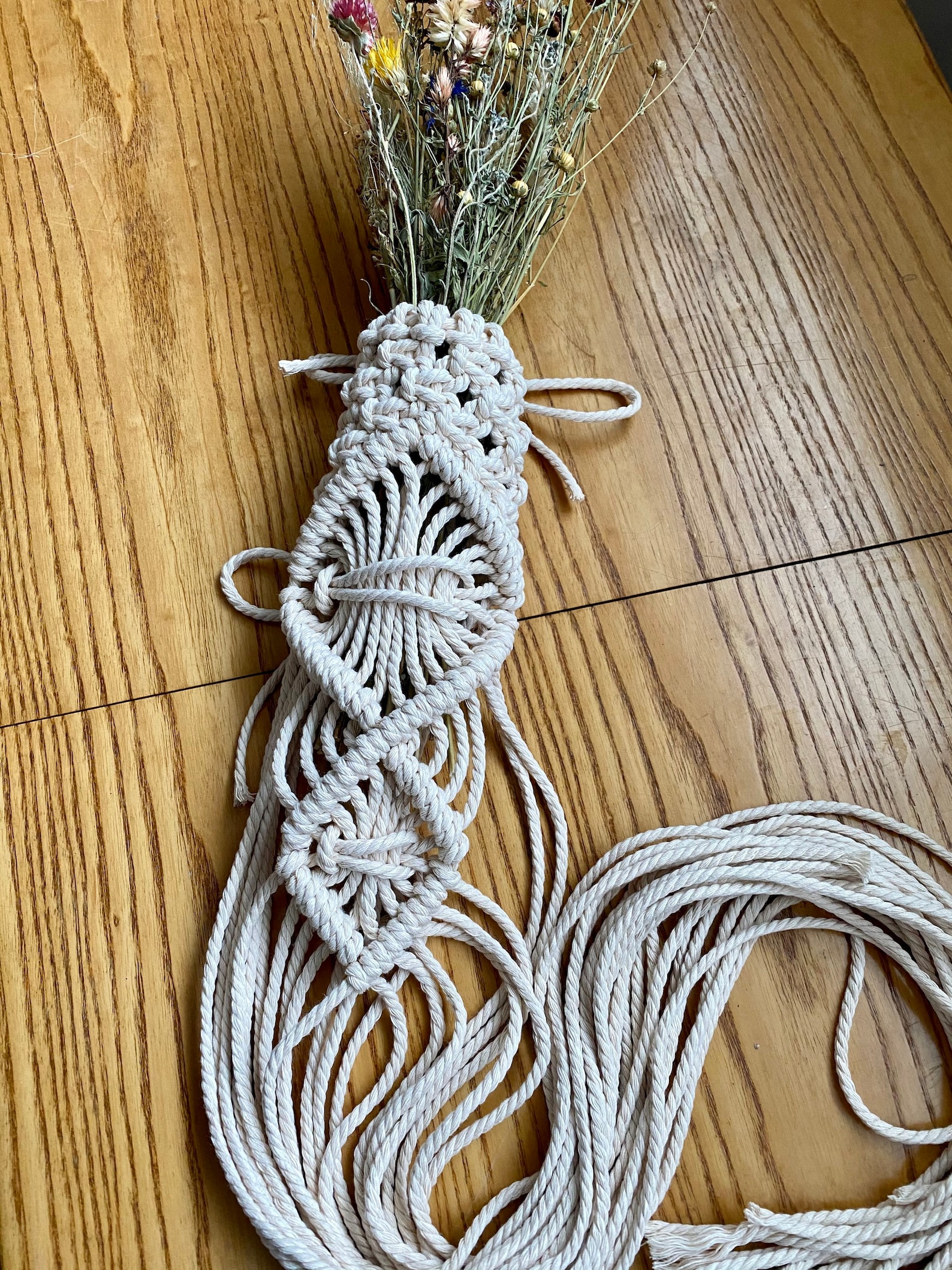 Macrame Bouquet Wrap - Etsy