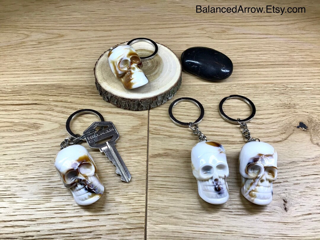Skull Keychain. Keychains. Mens Gifts. Cool Keychain. Skull - Etsy
