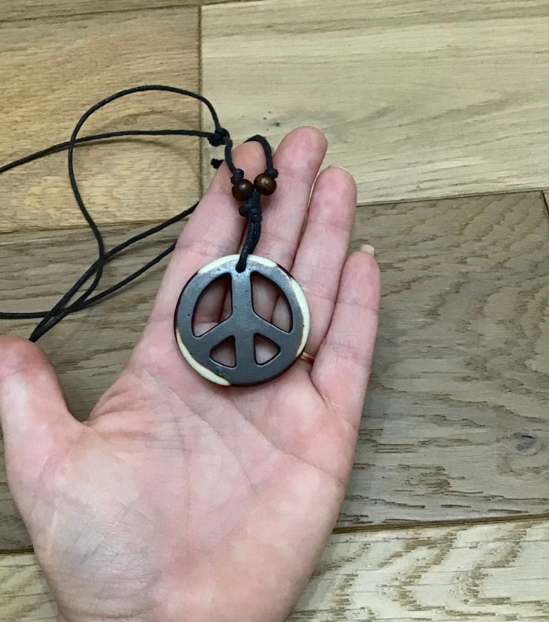 Peace Sign Necklace. Peace Sign. Necklace. Jewelry. Pendant | Etsy
