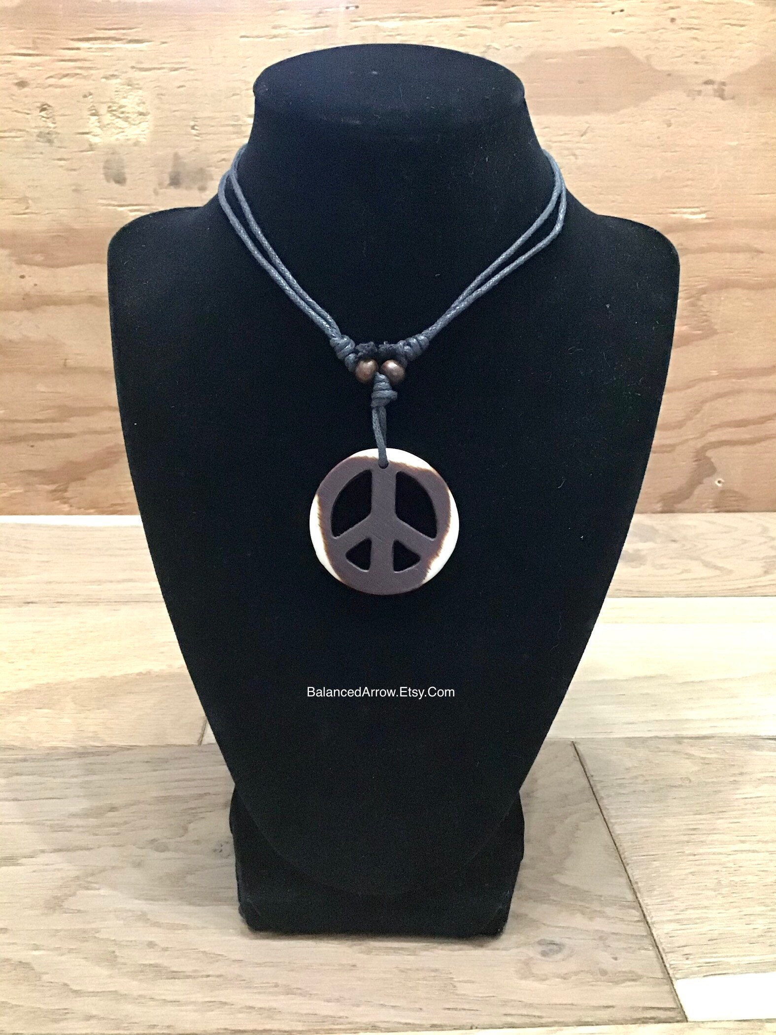 Peace Sign Necklace. Peace Sign. Necklace. Jewelry. Pendant | Etsy