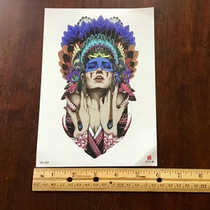 Temporary Tattoos. Large Temporary Tattoo. Tattoo. Color - Etsy