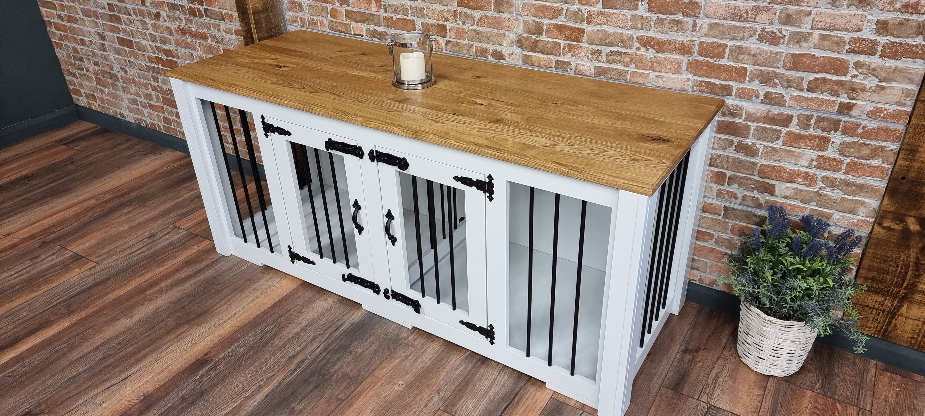 Doublelarge Indoor Dog Kennels rustic Dog Crate-farmhouse Pet | Etsy UK