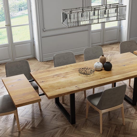 Light oak extending table store