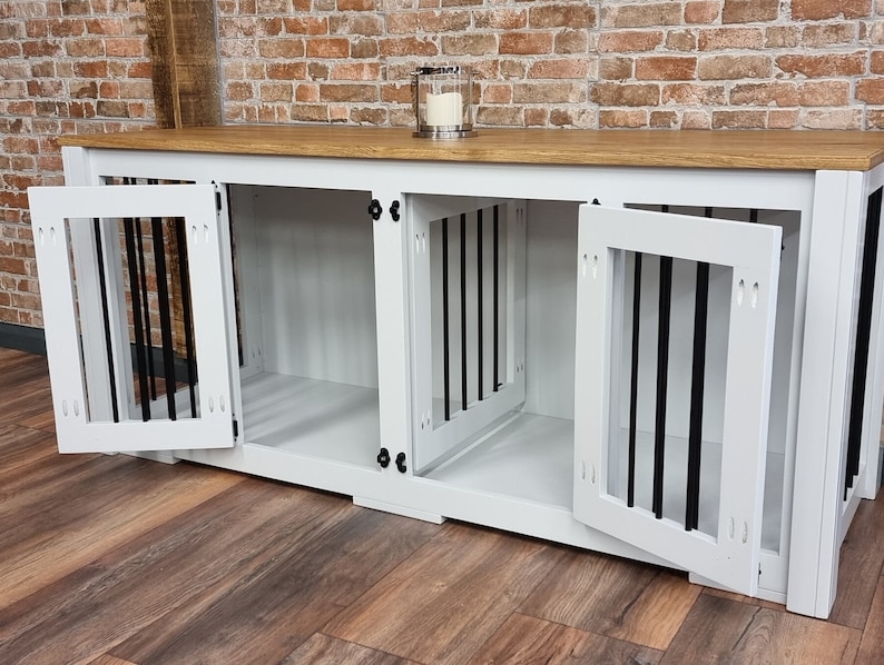 Doublelarge Indoor Dog Kennels rustic Dog Crate-farmhouse Pet | Etsy UK