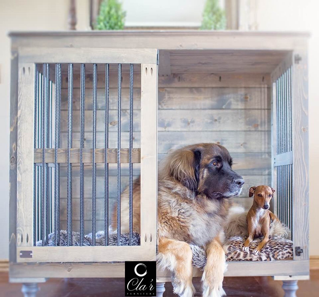 Singlexlarge Indoor Dog Kennels -rustic Dog Crate-farmhouse Pet ...