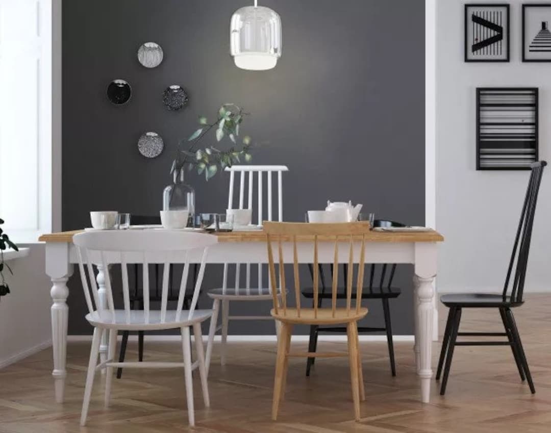 Extra Wide Dining Table Hawick Dine Table Rustic Farmhouse Rustic Wood ...