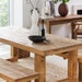Grantham Wooden Square Dining Table Rustic Dine Thick Table With Wooden ...