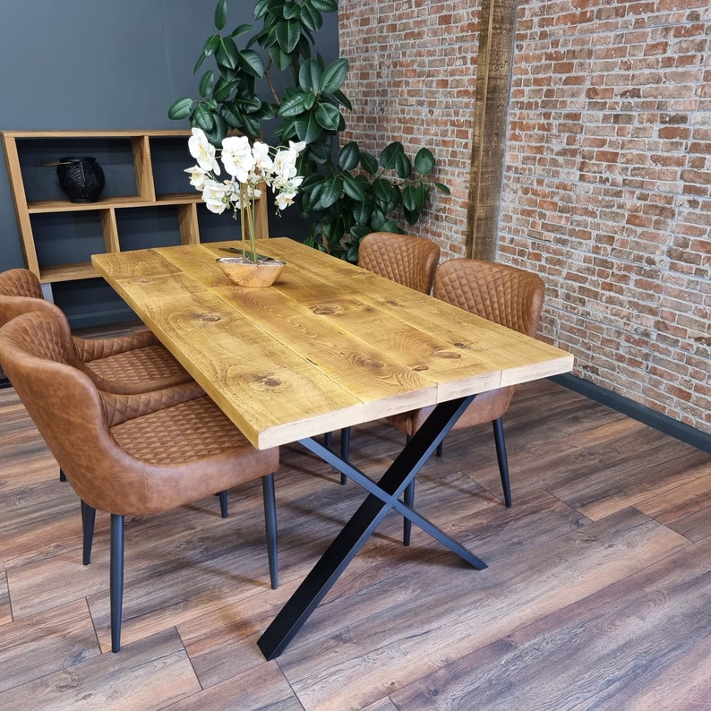 Rustic Dining Table XS FRAME LEGS Industrial Rustic Handmade | Etsy UK