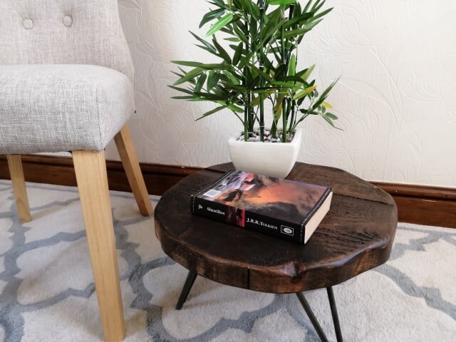 Rustic Round Side Table Coffee Table Christmas Tree Stand | Etsy