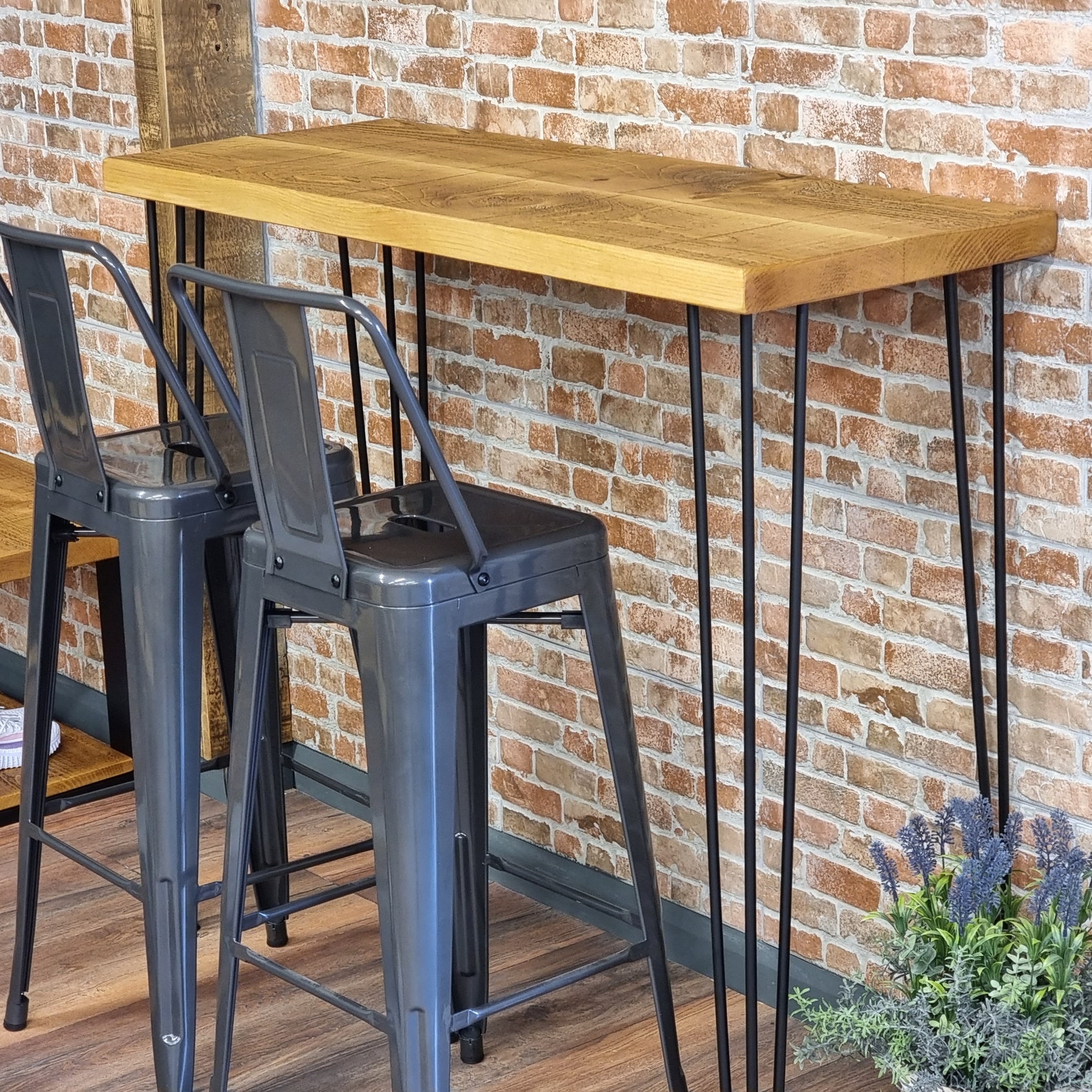 Rustic Breakfast Bar Worktop Kitchen Table Stool | Etsy