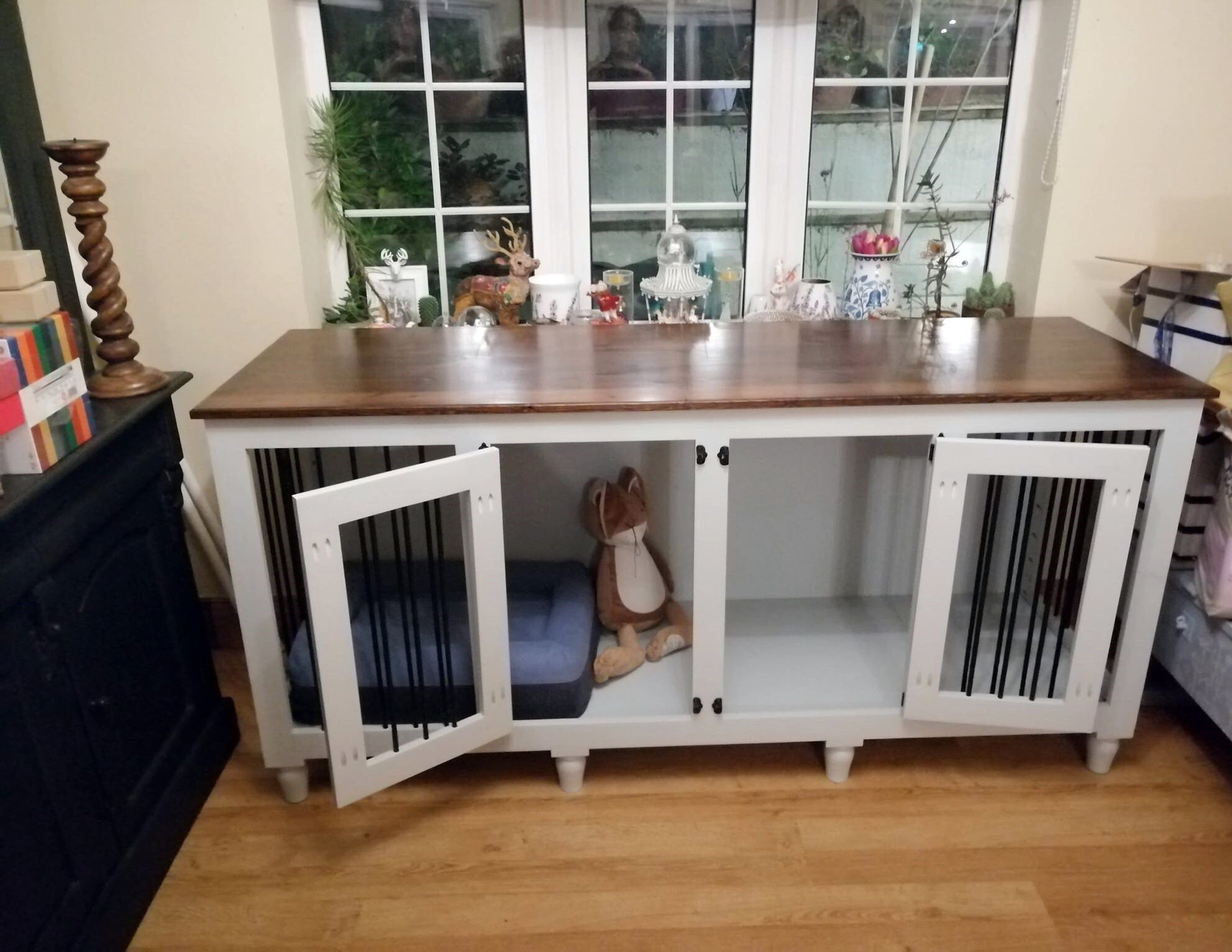 Doublelarge Indoor Dog Kennels rustic Dog Crate-farmhouse Pet | Etsy UK