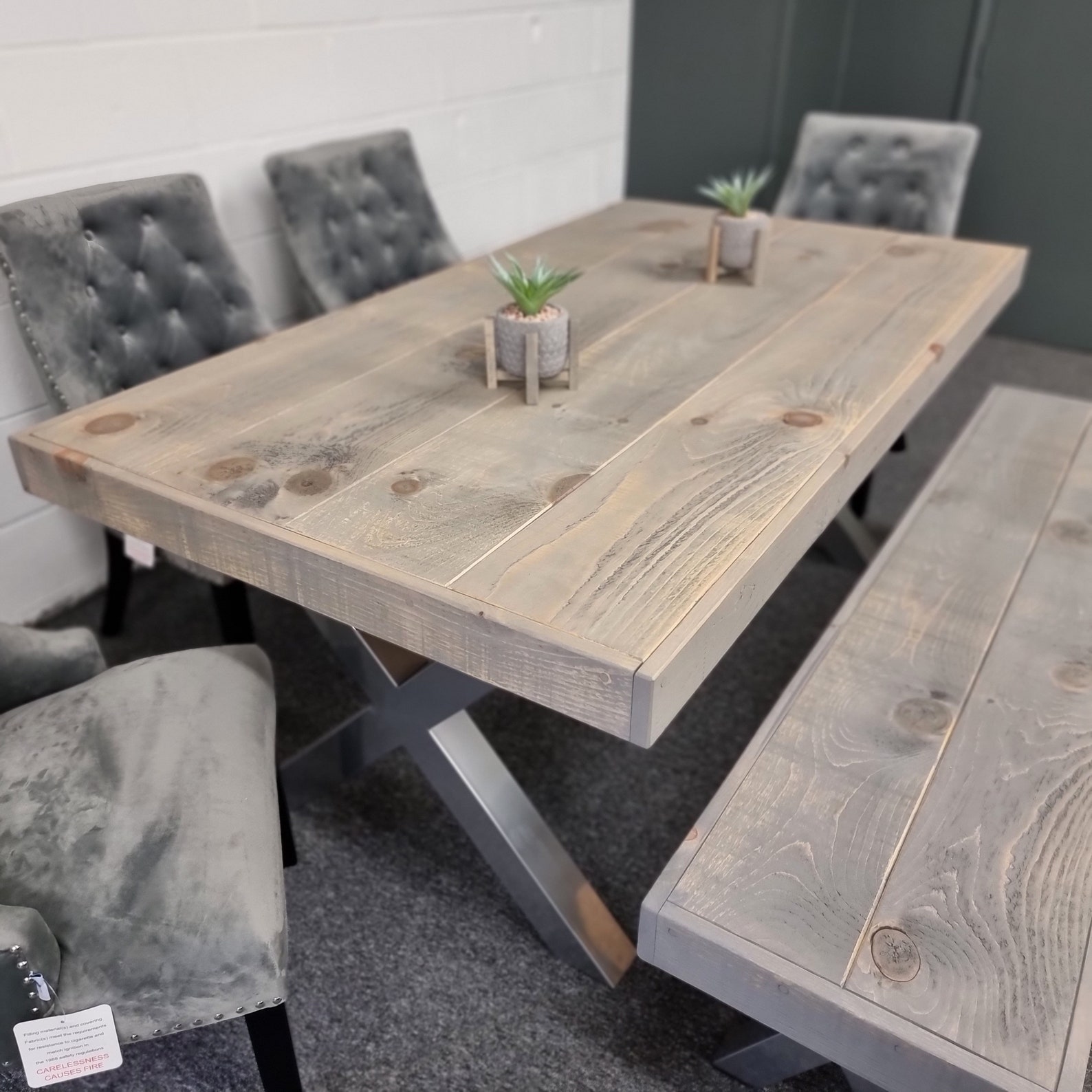 Dining Table Industrial Alford Farmhouse Dine Table Rustic - Etsy UK