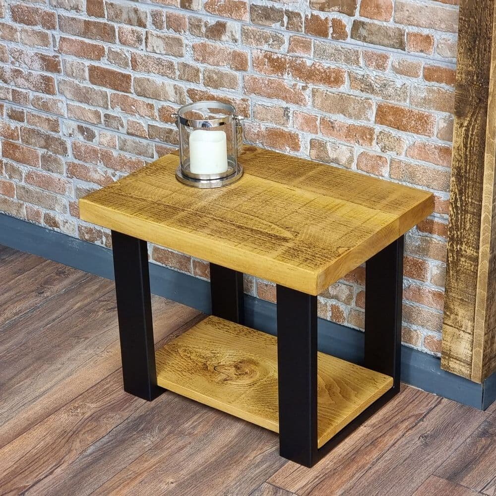 Lincoln Rustic Side Table Coffee Table Side Sable Rustic | Etsy