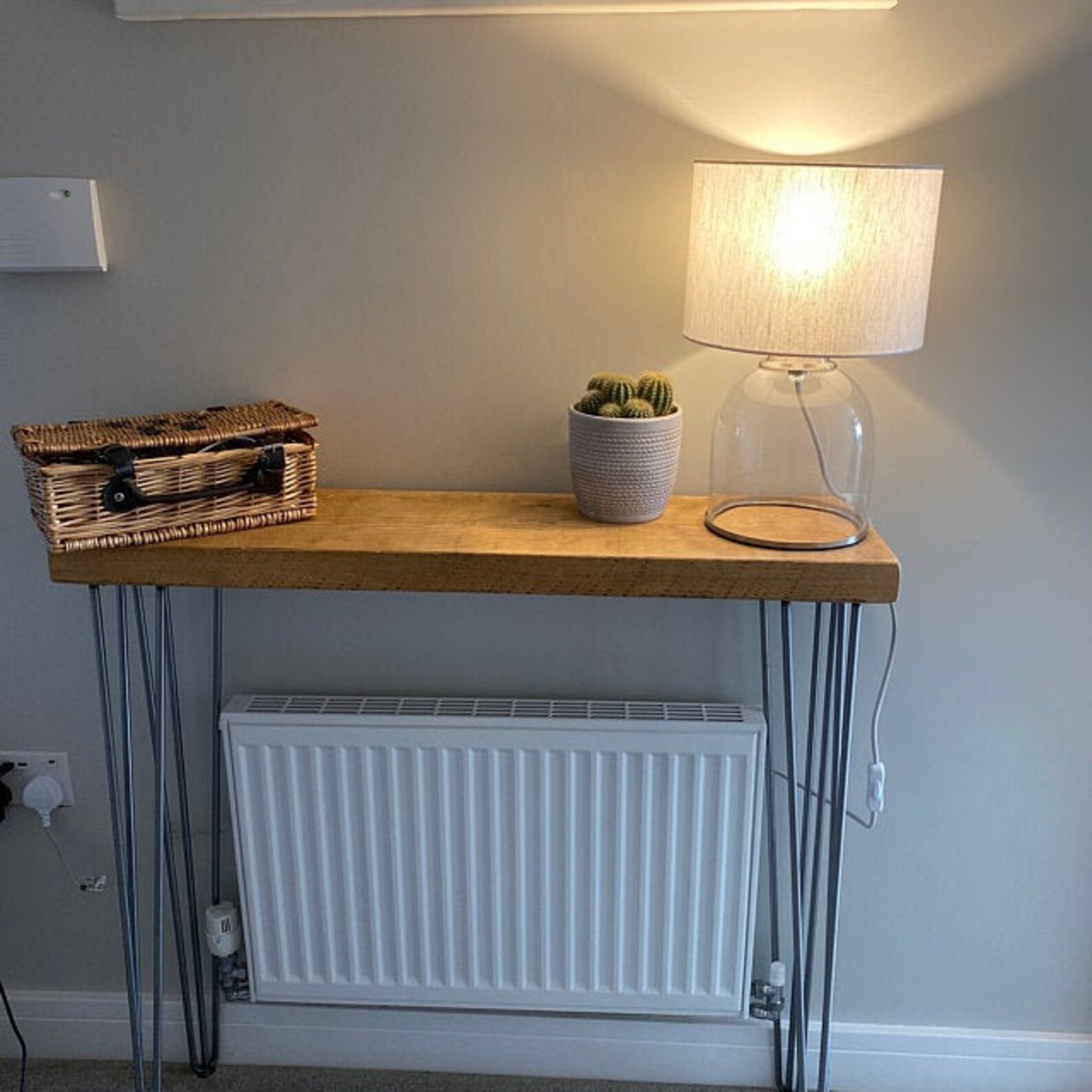 Rustic 4 Legs Wood Console Table With Hairpin Legs Rustic | Etsy UK