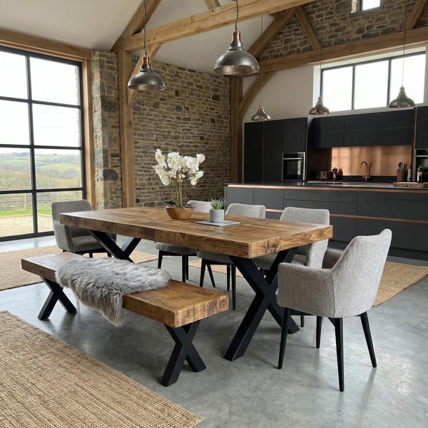 Chunky Kitchen Tables - Etsy UK
