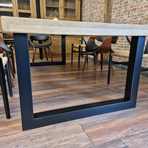 Industrial Dining Table Grantham Dining Square Chunky Frame - Etsy