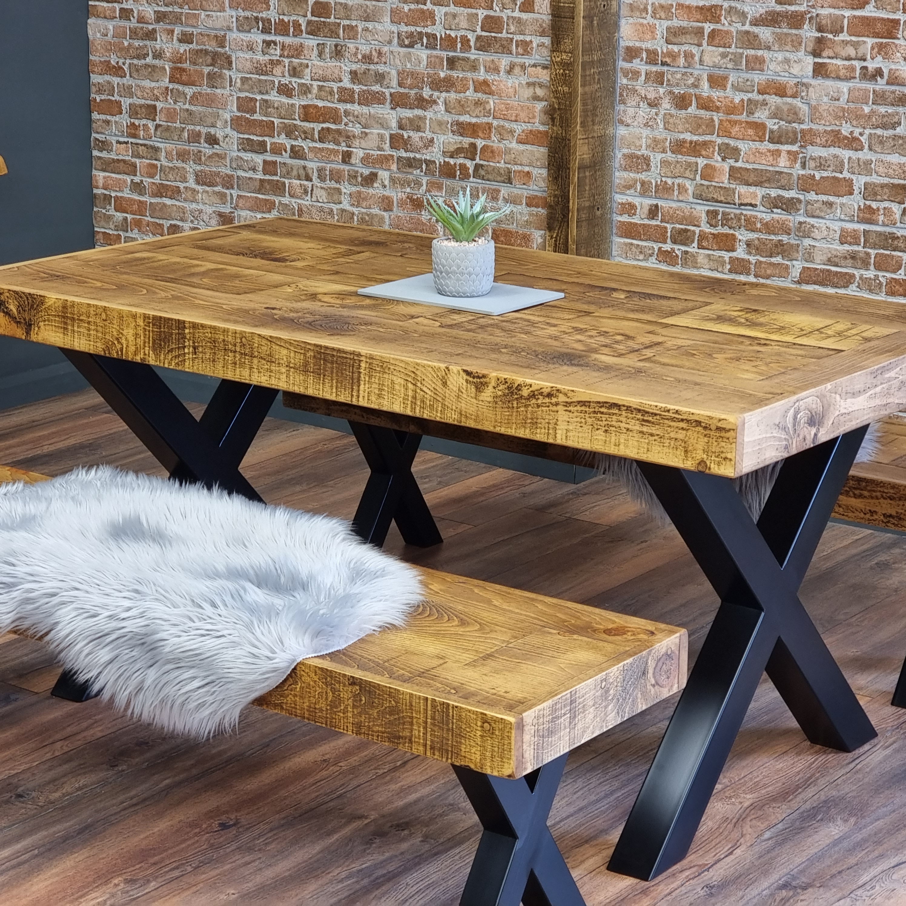 Rustic Industrial Farmhouse Table Farmhouse Style Rustic Table | Gibbs