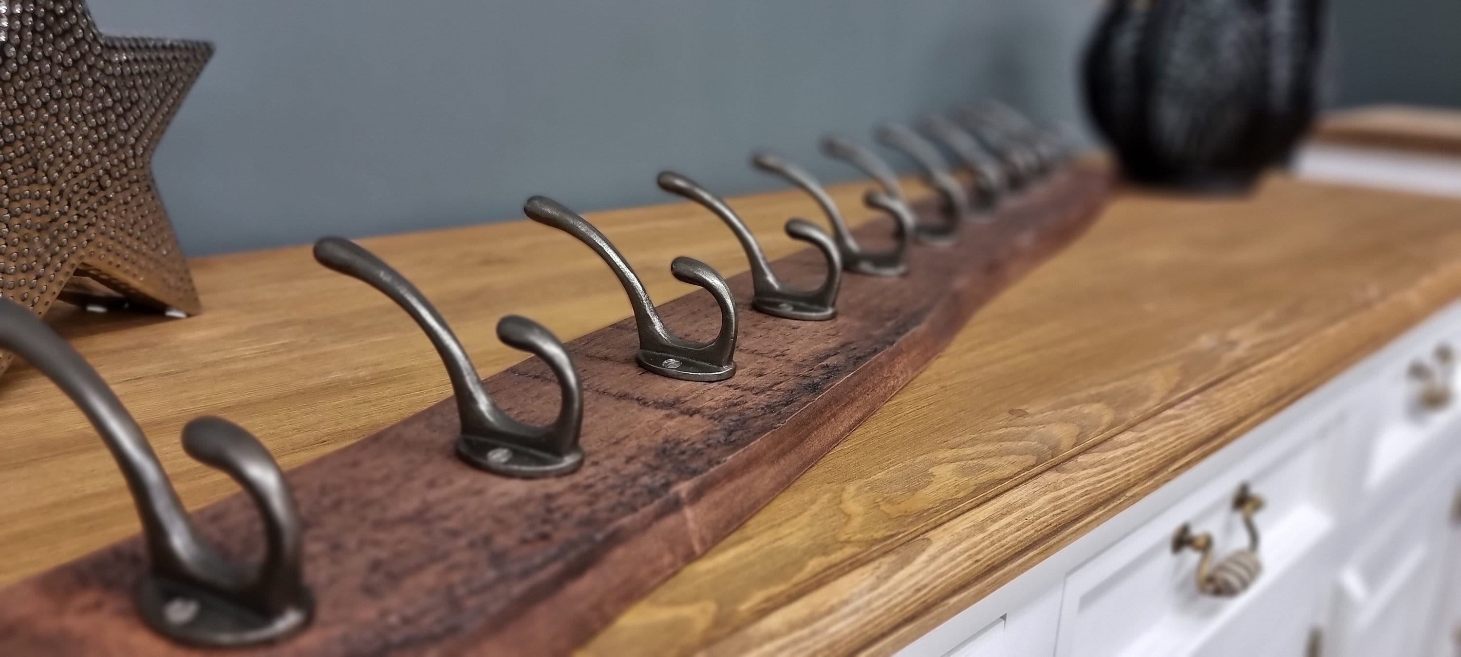 Live Edge Coat Rack Reclaimed Wood Antique Style Wooden Coat - Etsy UK