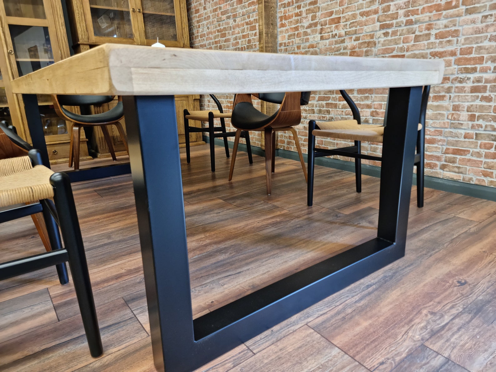 Industrial Dining Table Grantham Dining Square Chunky Frame - Etsy