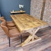 Rustic Farmhouse Clifford Dining Table Reclaimed Wood - Handmade ...