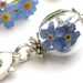 Real Forget-me-not Pendant Angel Communion Confirmation Flower Jewelry ...